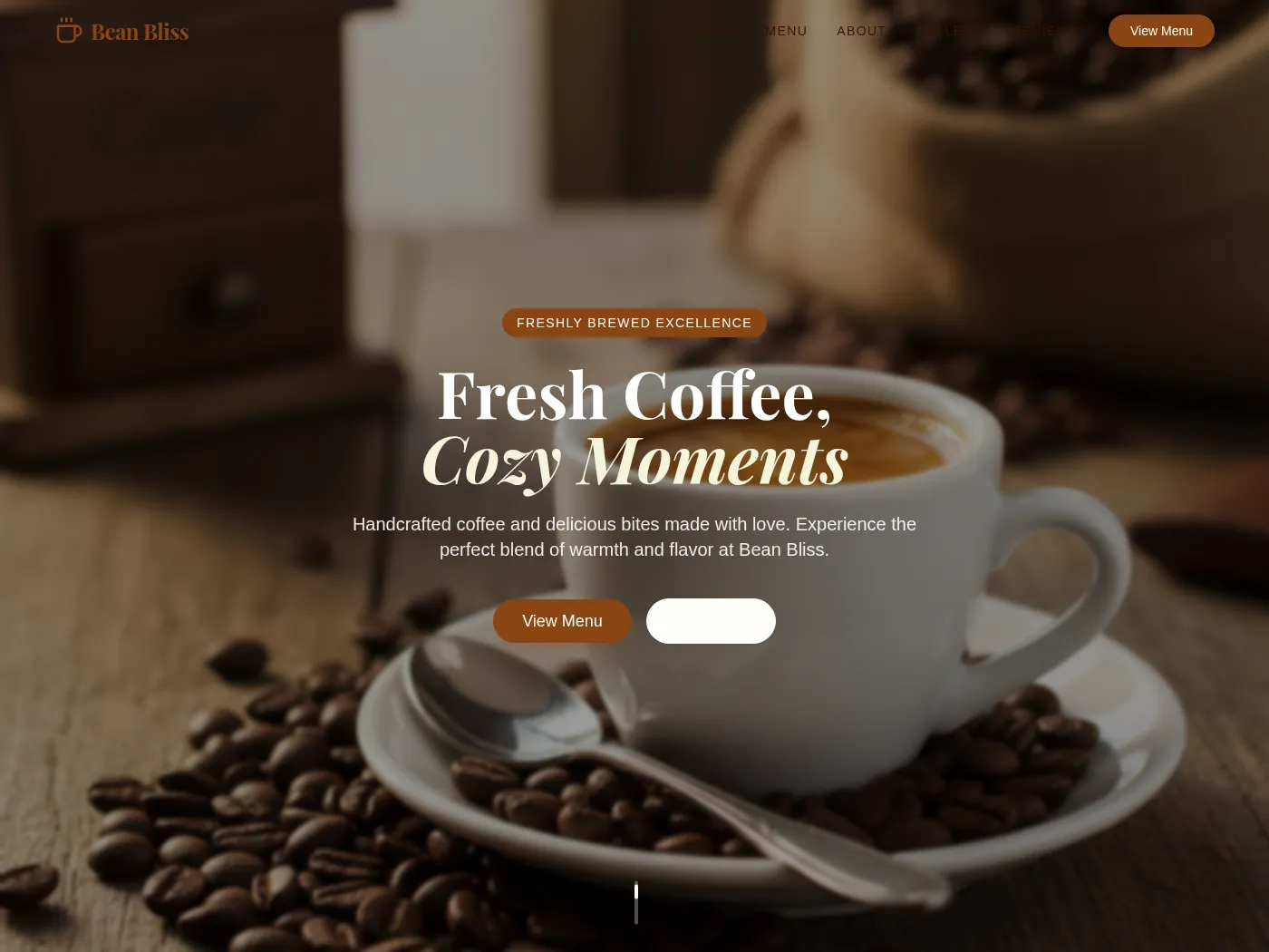 Bean Bliss Café Site