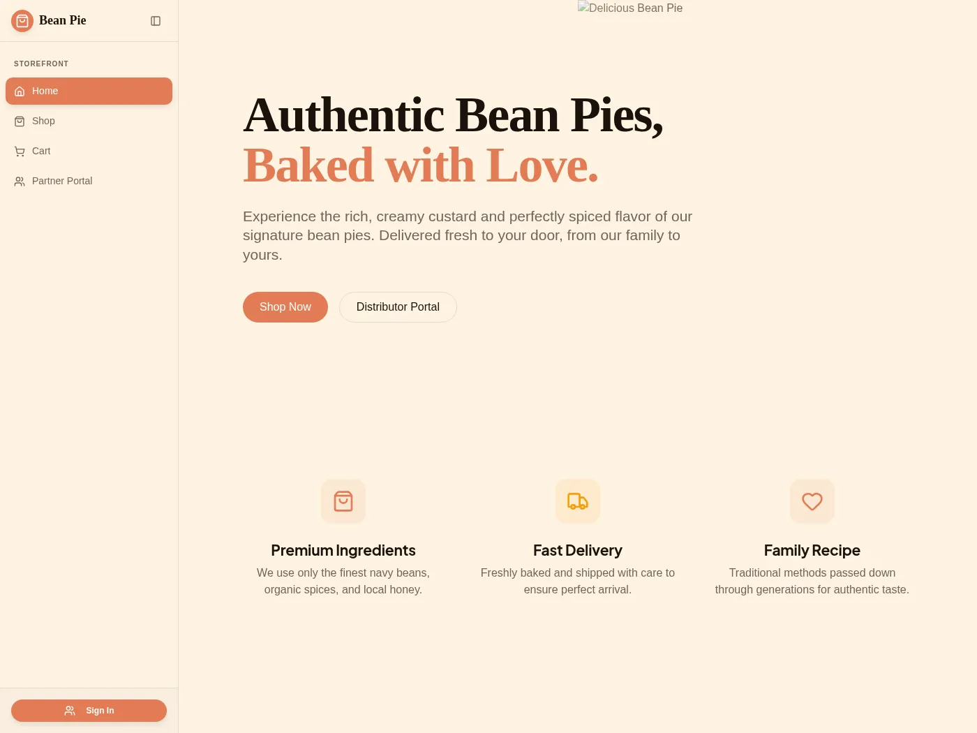 Bean Pie Marketplace