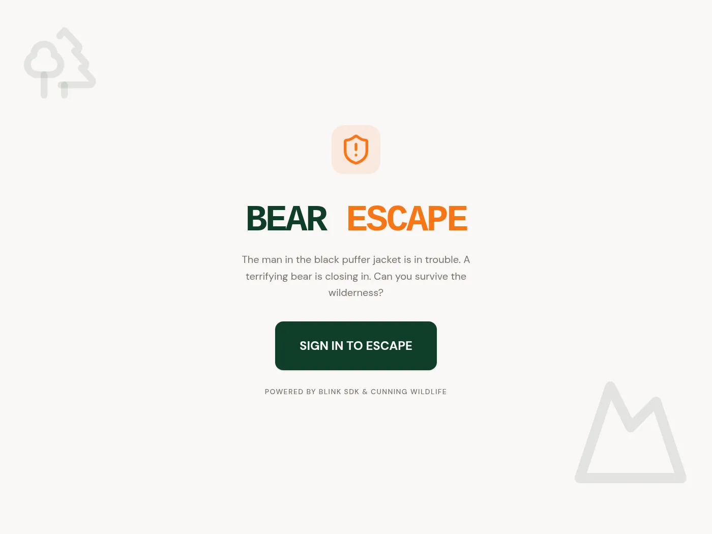 Bear Escape Game
