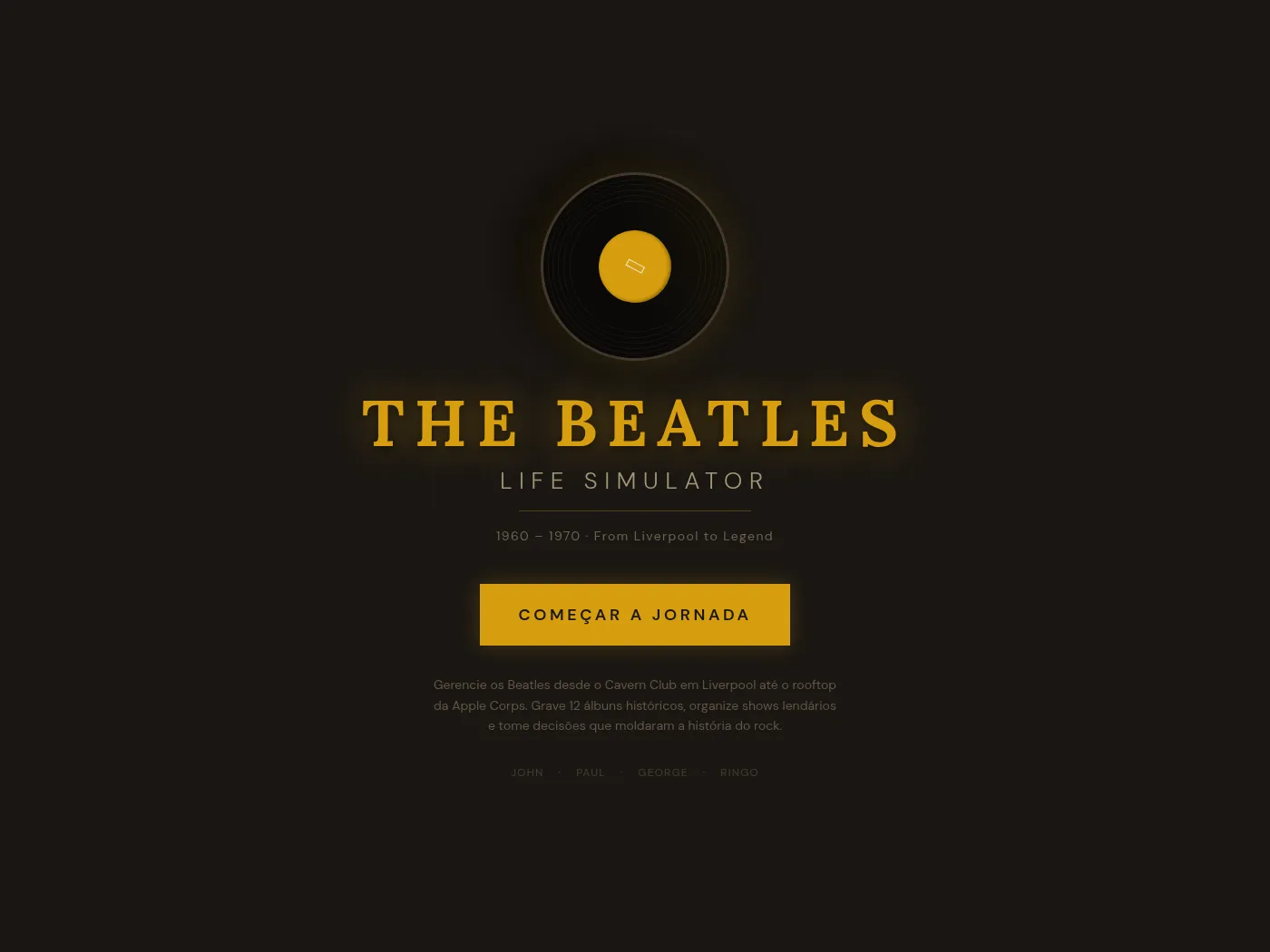 Beatles Life Simulator