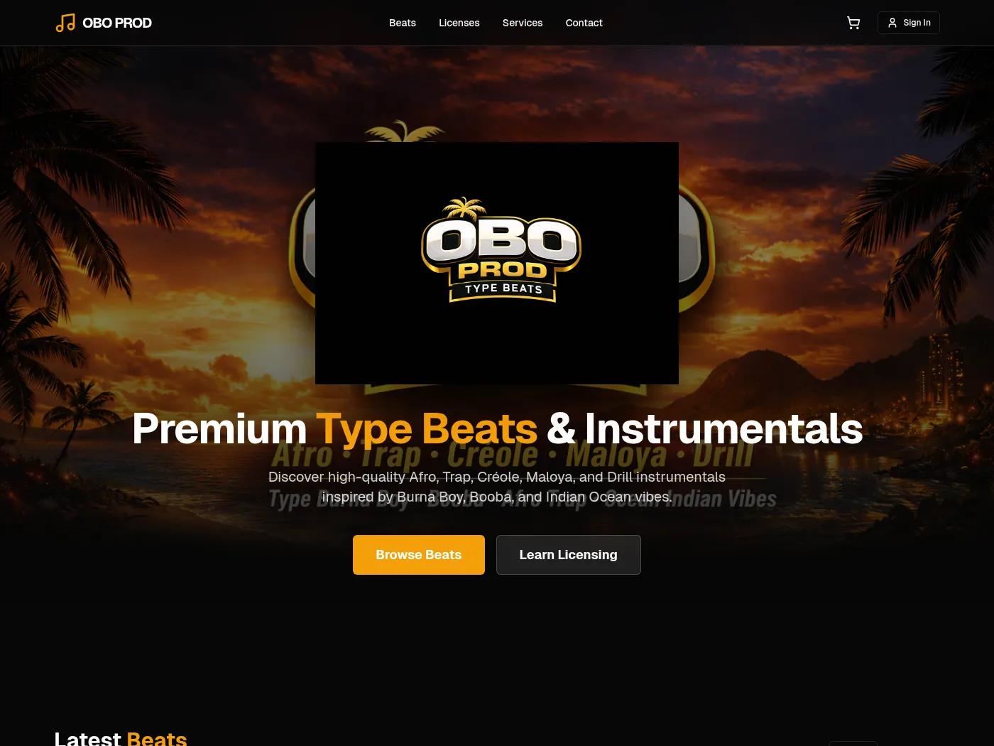 BeatStore Player Site
