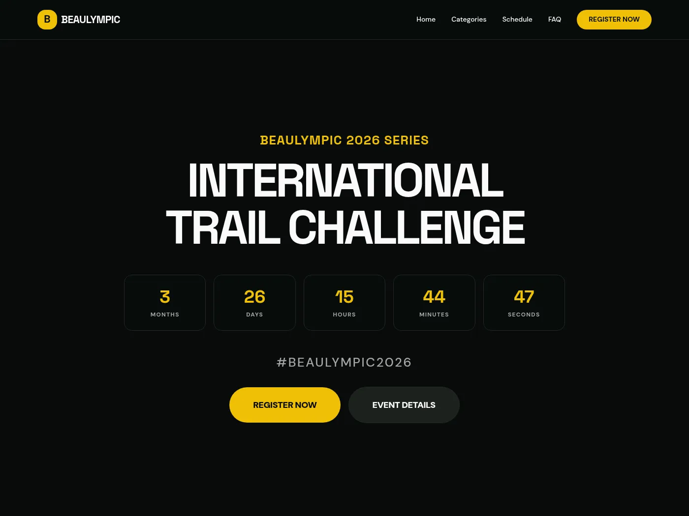Beaulympic Event Website