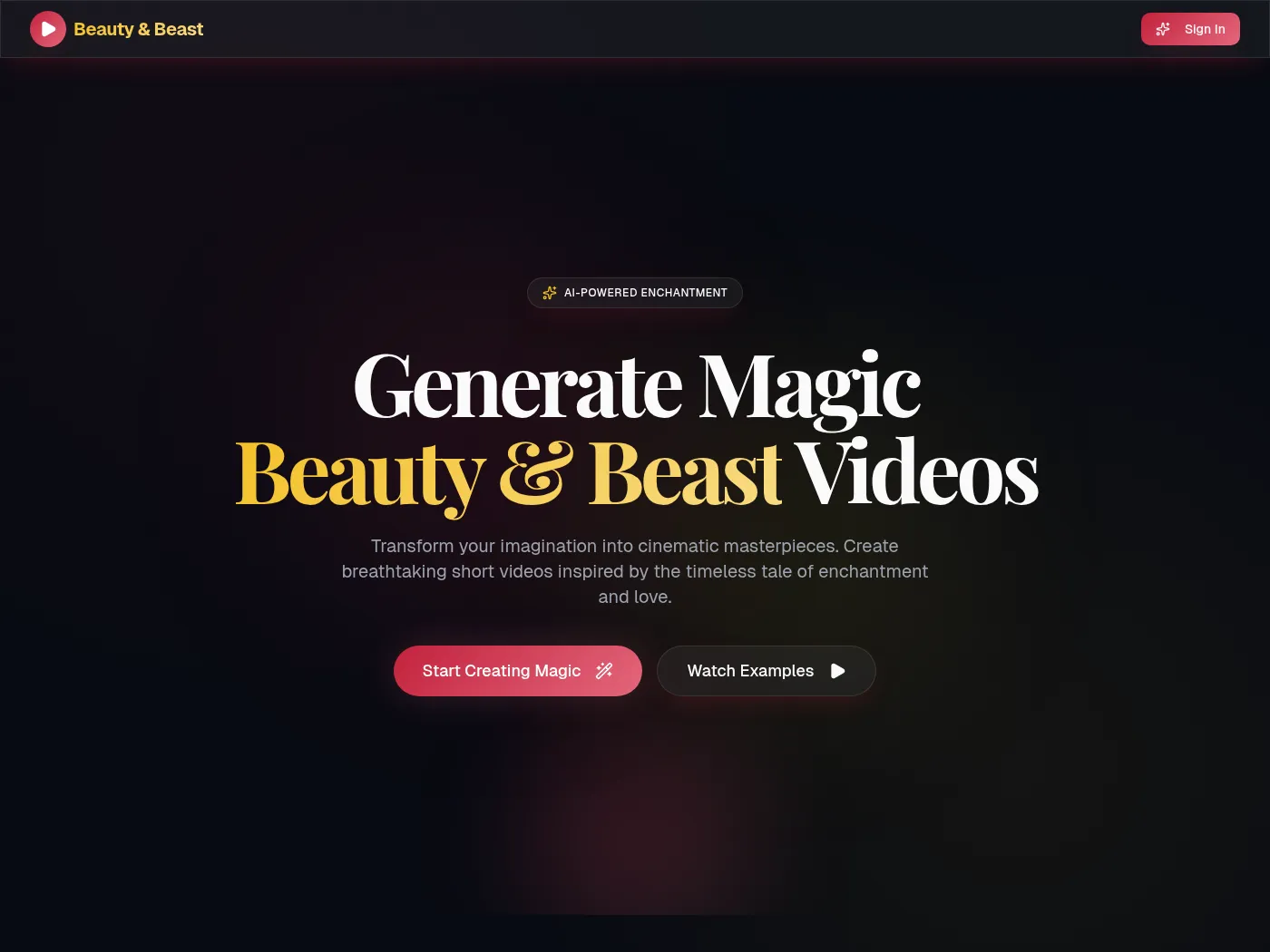 Beauty & Beast Video Maker