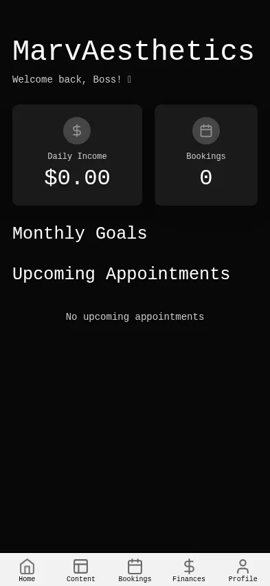MarvAesthetics Manager