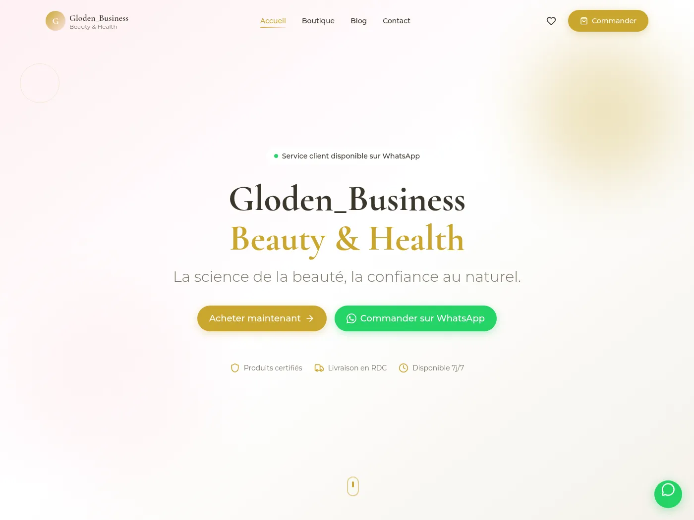 Gloden_Business Beauty Shop