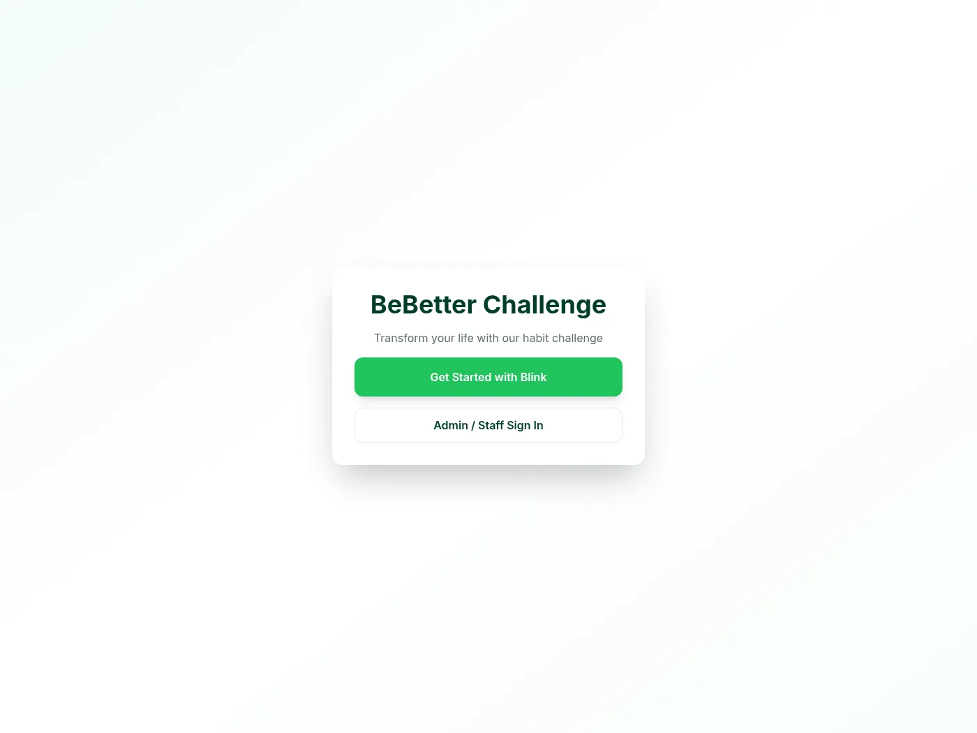 BeBetter Challenge - Individual