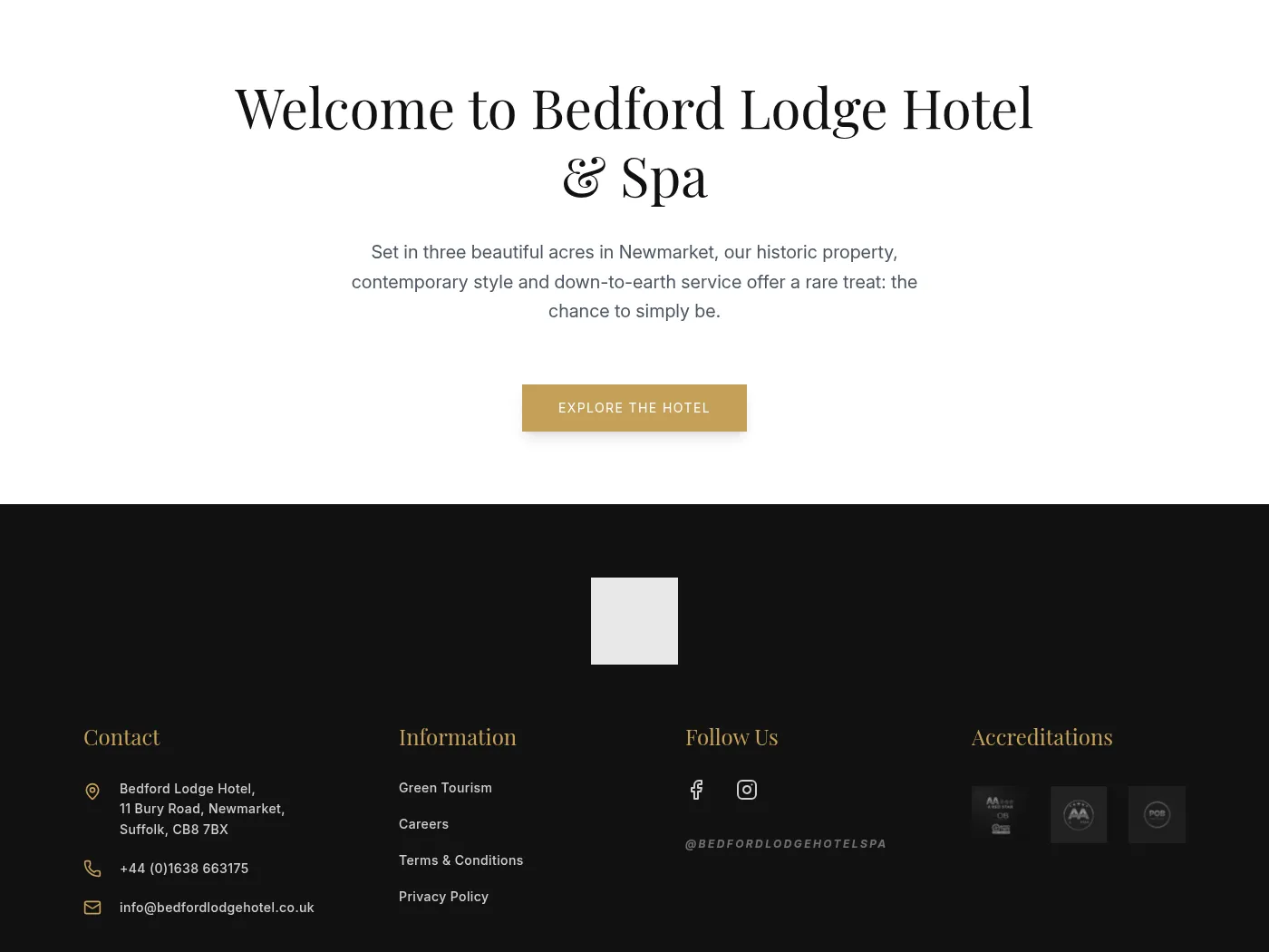 Bedford Lodge Footer