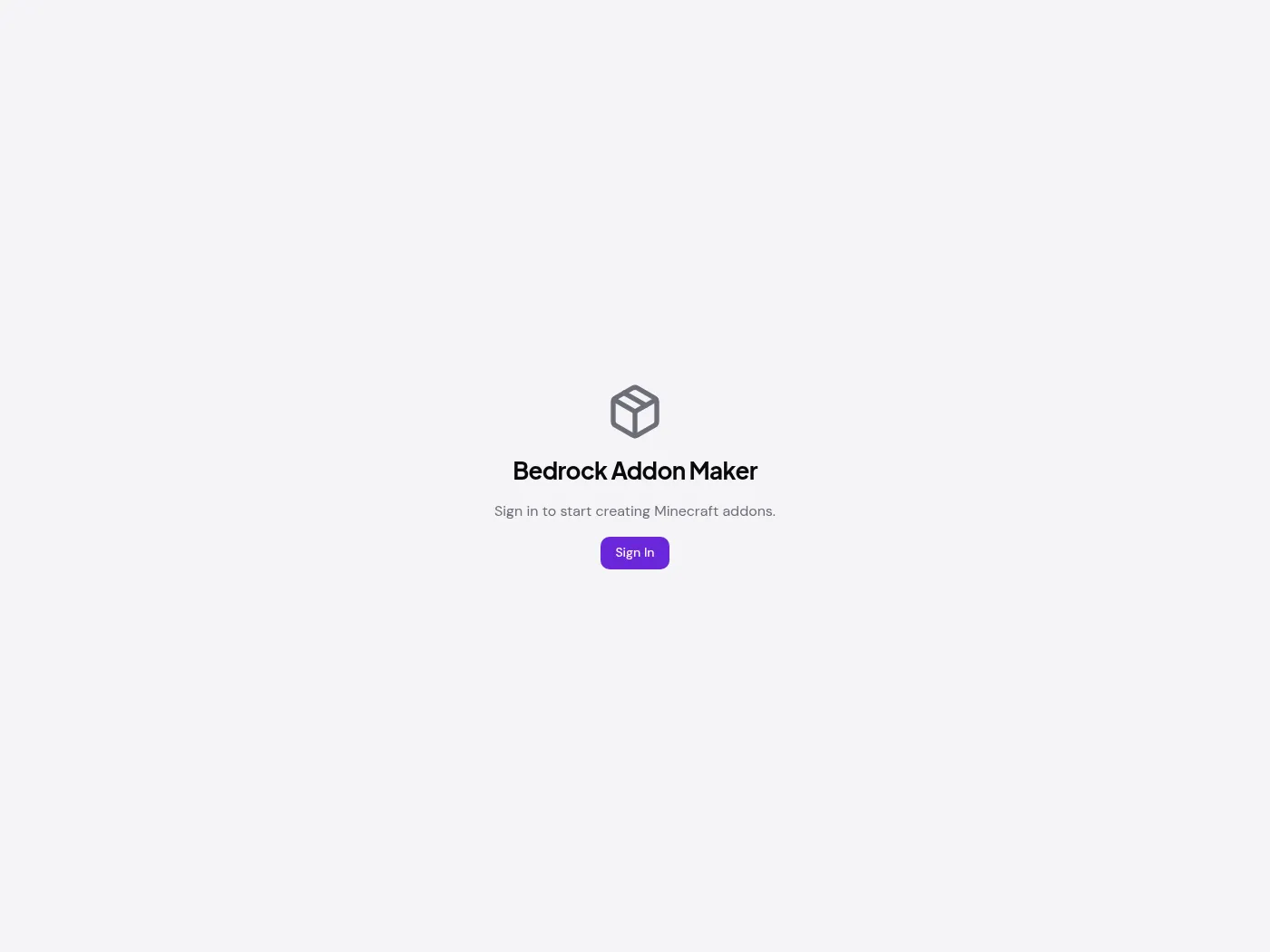 Bedrock Addon Maker