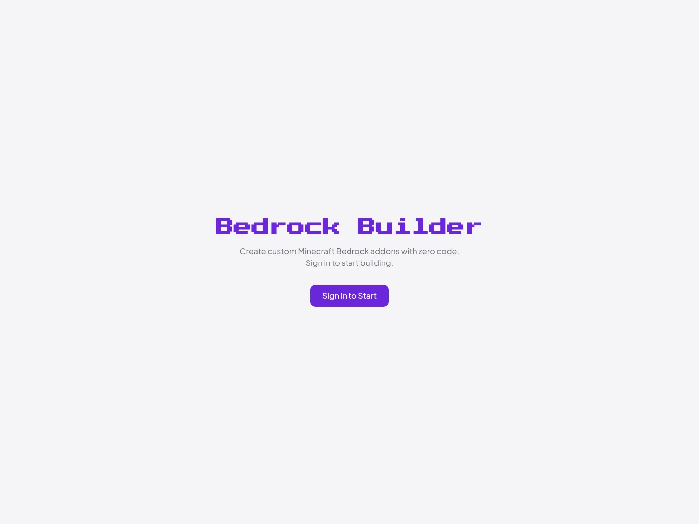 Bedrock Addon Maker