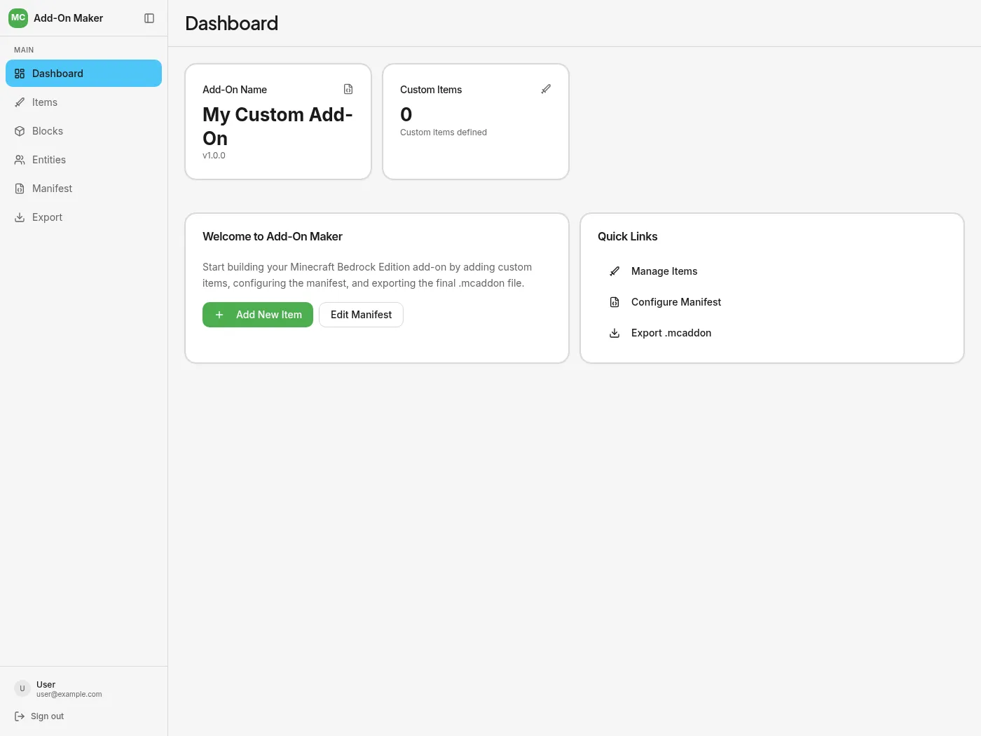Bedrock Add-On Maker