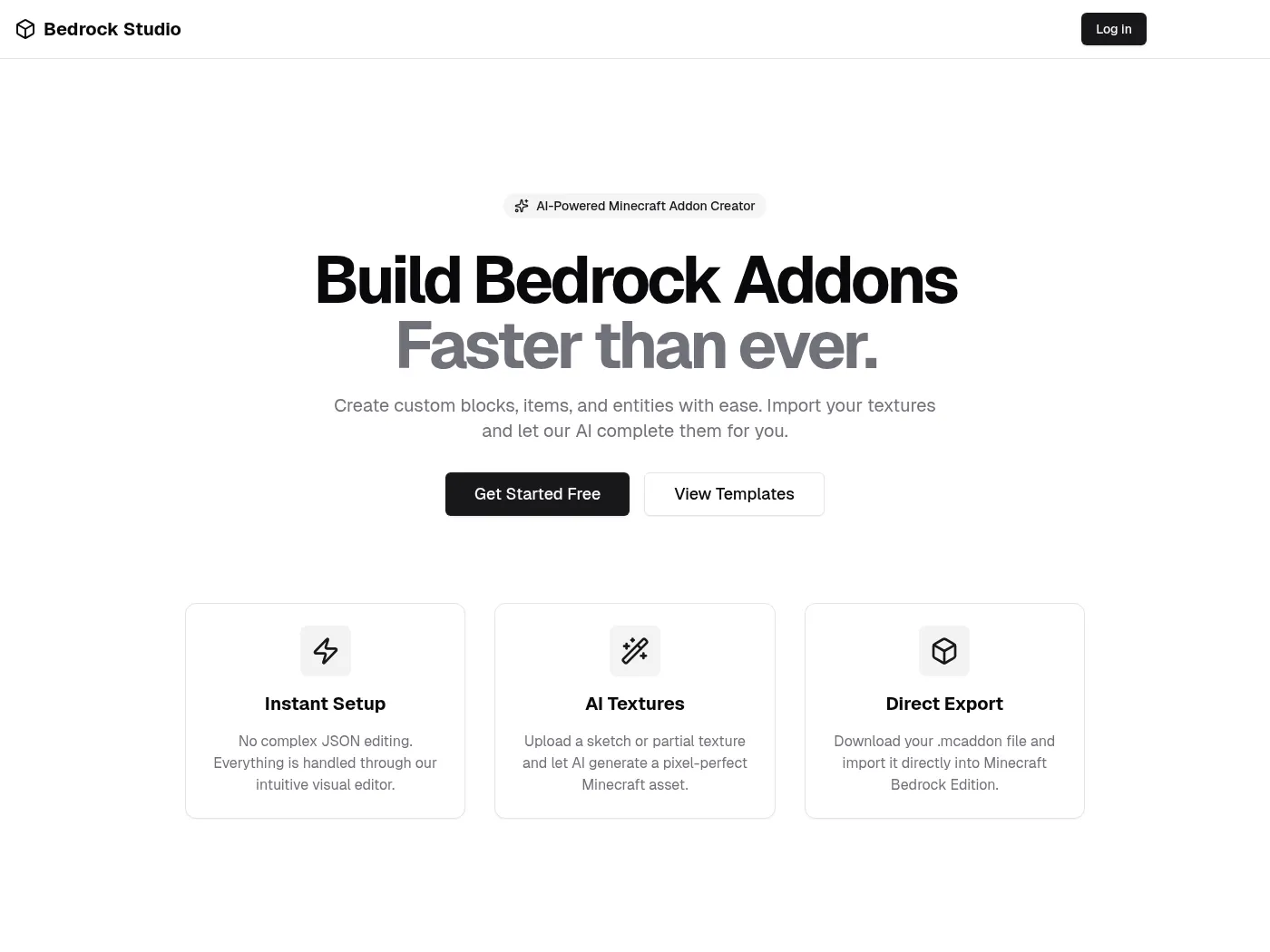 Bedrock Addon Studio
