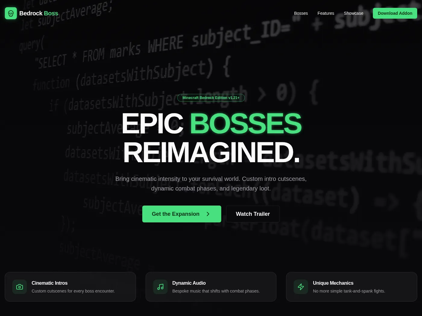 Bedrock Boss Expansion