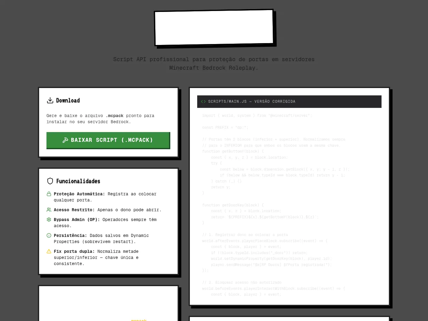 Roleplay Door Script