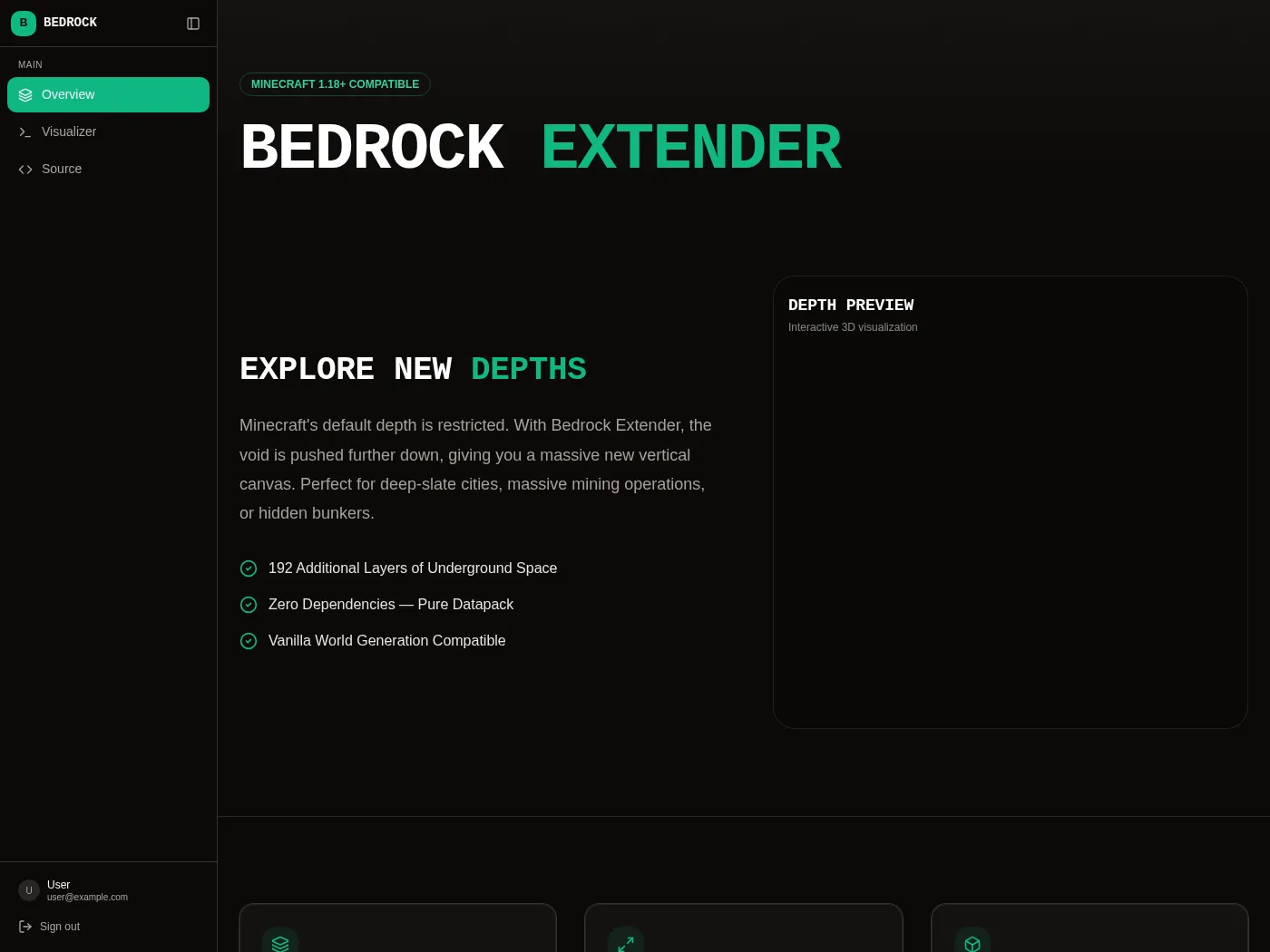Bedrock Extender Mod