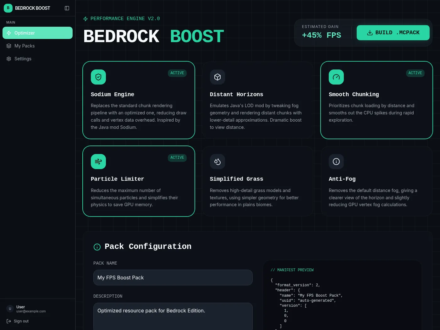 Bedrock FPS Booster Add-on
