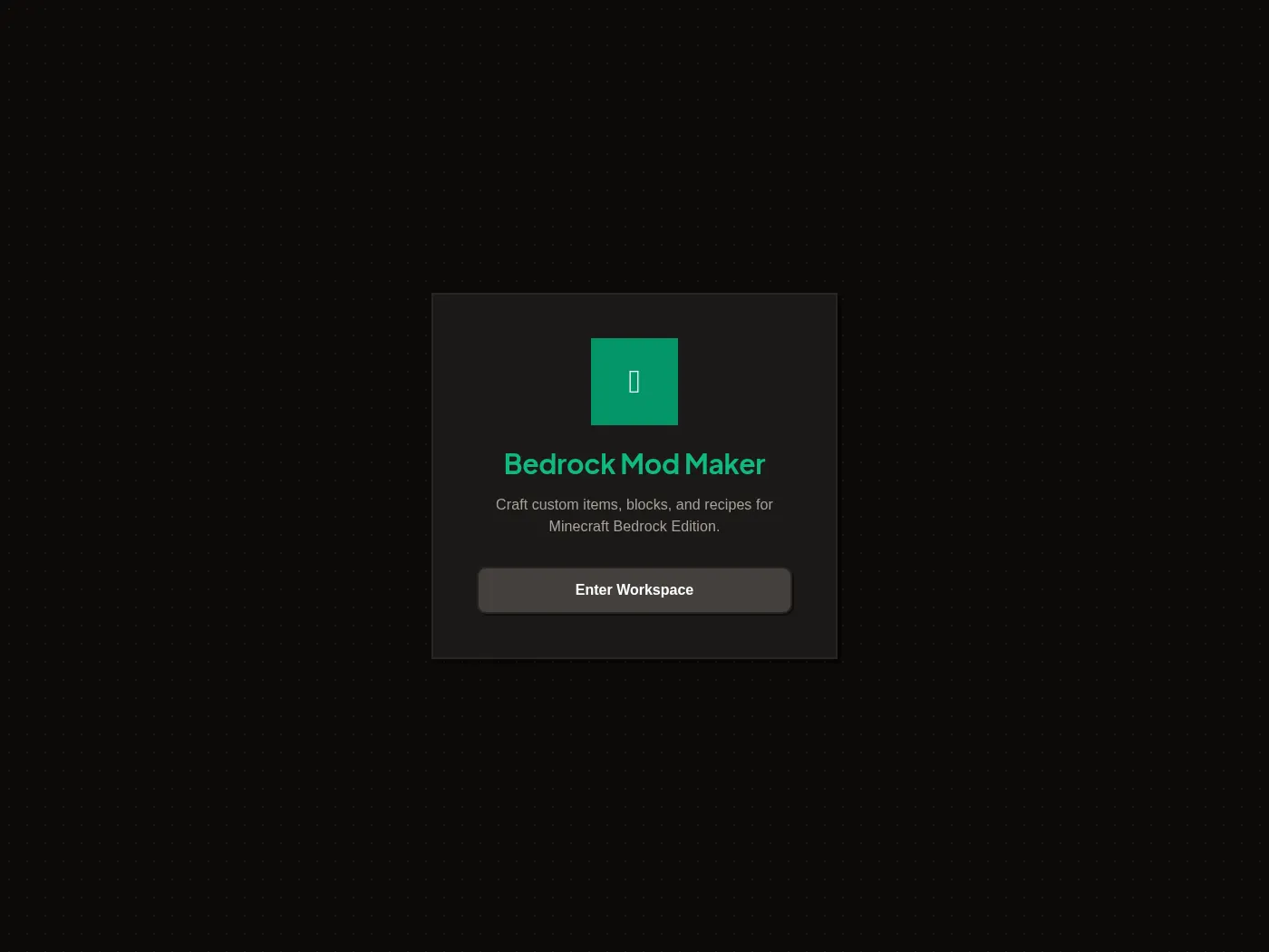 Bedrock Mod Maker