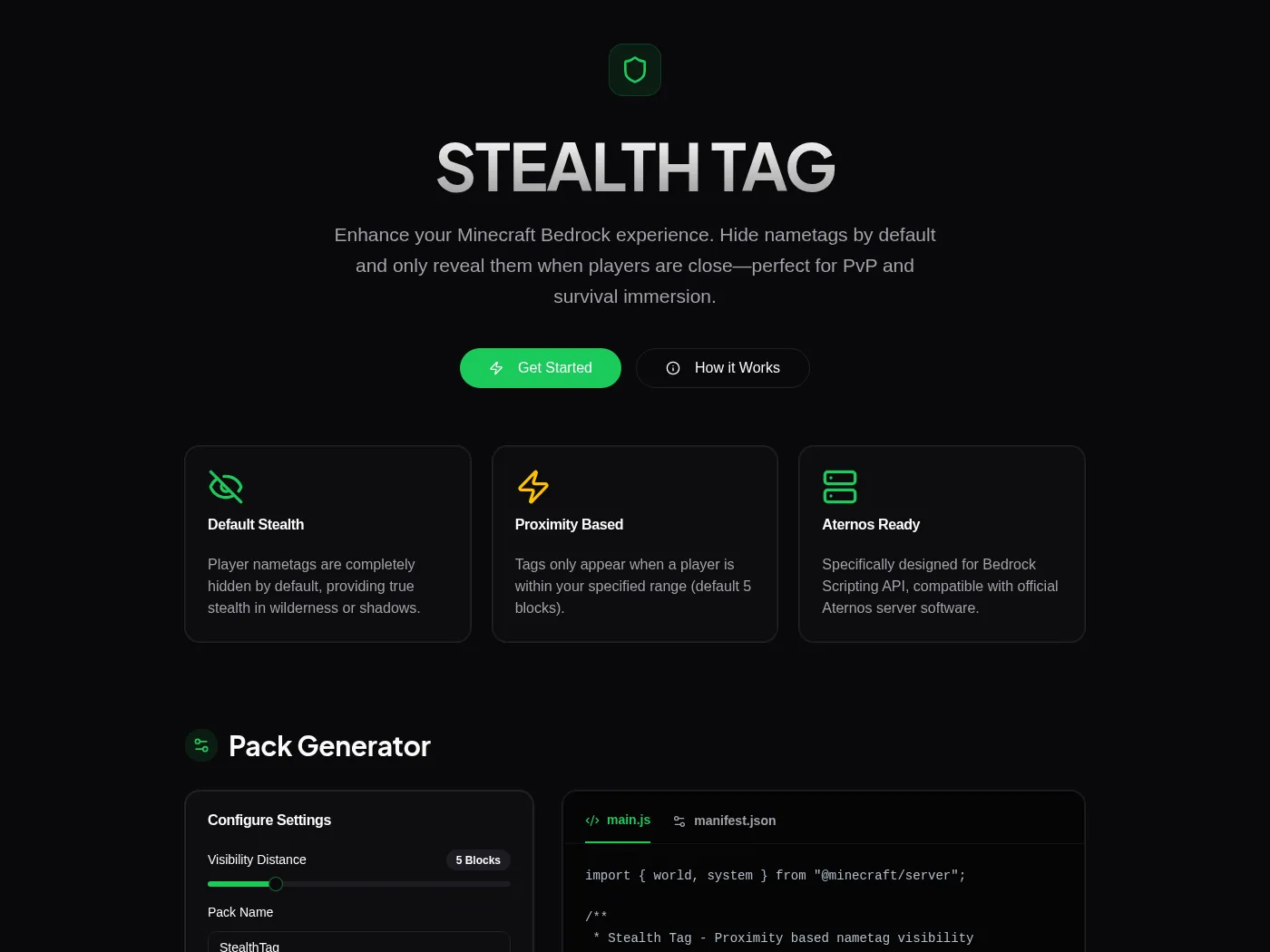Stealth Tag for Bedrock