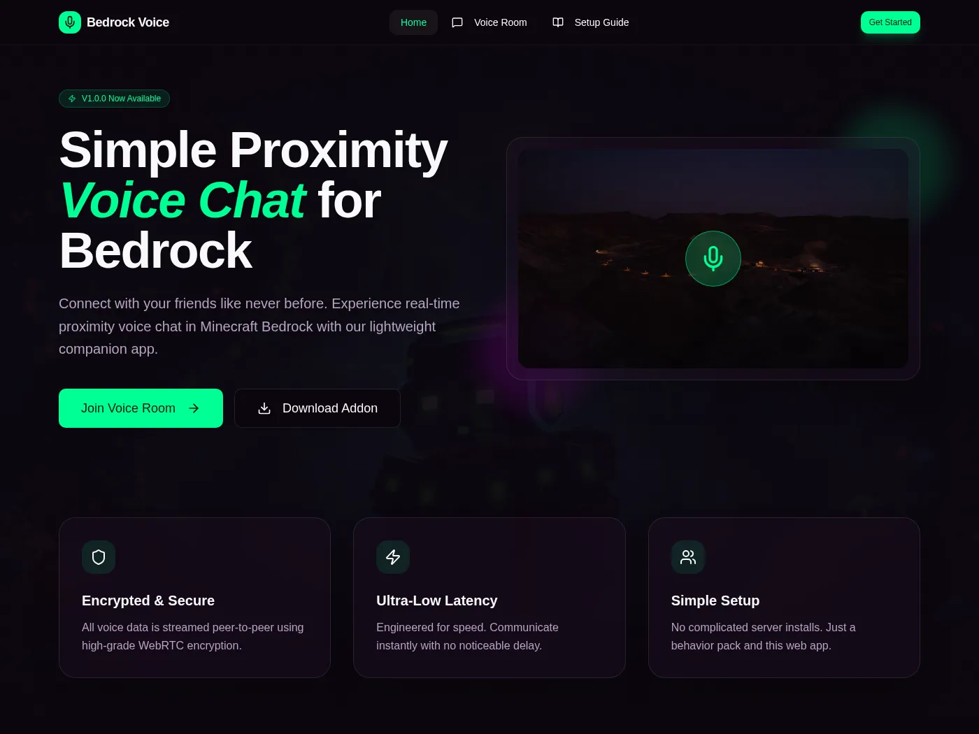 Bedrock Voice Addon