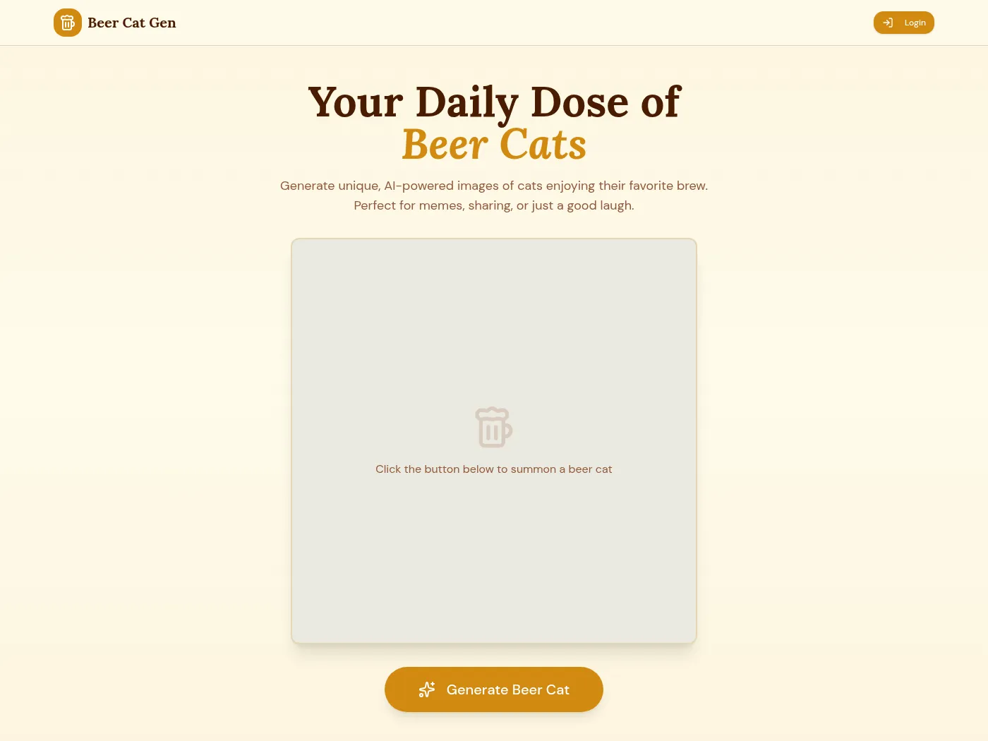 Beer Cat Generator