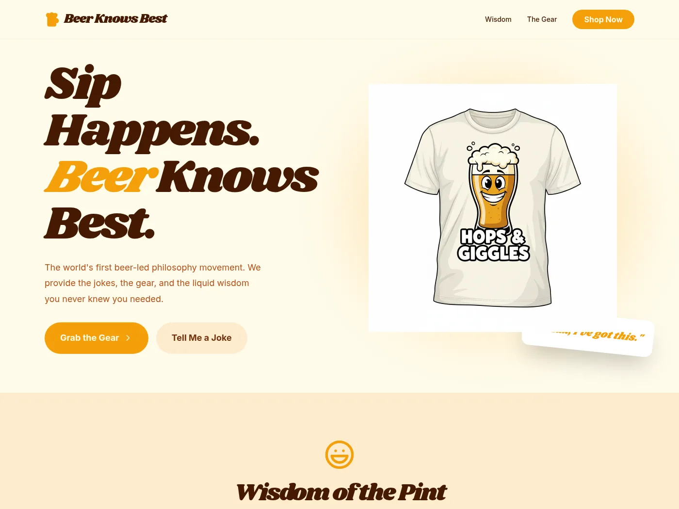 Beer Knows Best