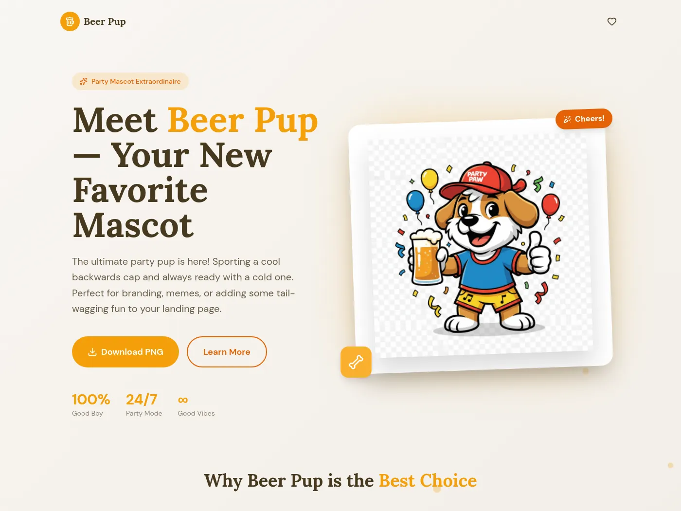 Beer Pup Mascot