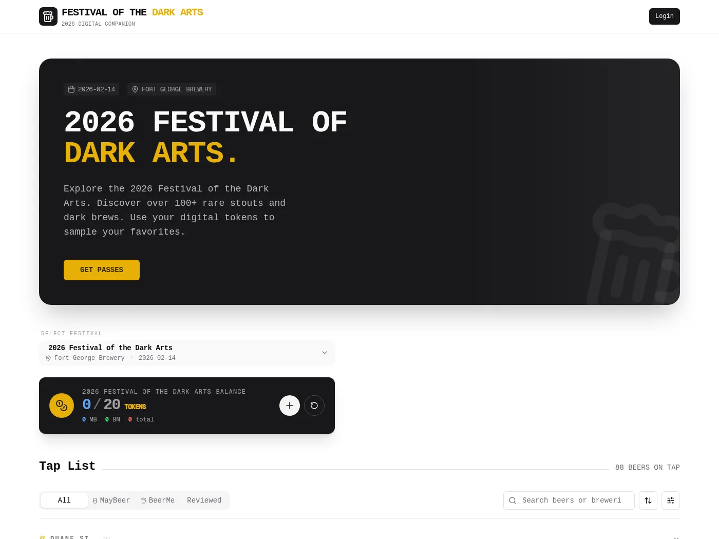 Beer Fest Selector