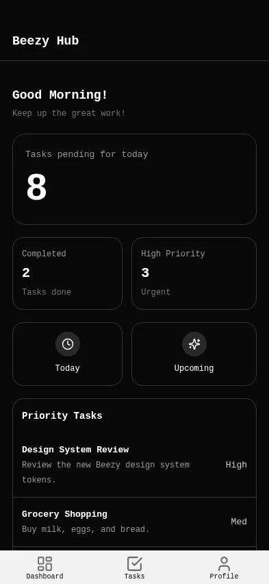 Beezy Productivity Hub