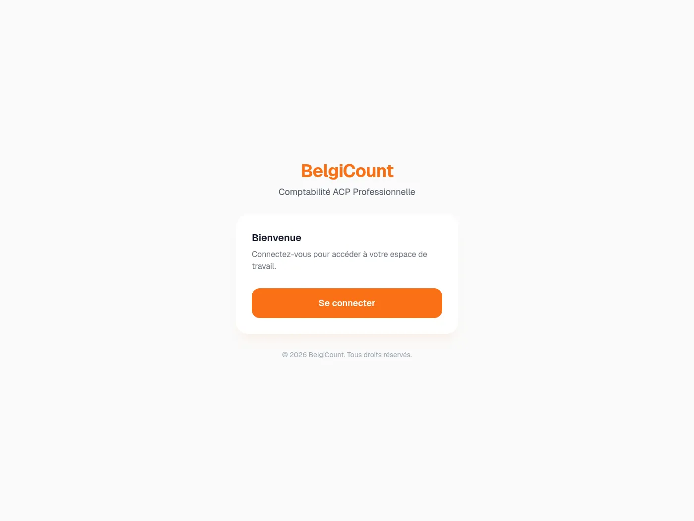 BelgiCount SaaS Workspace