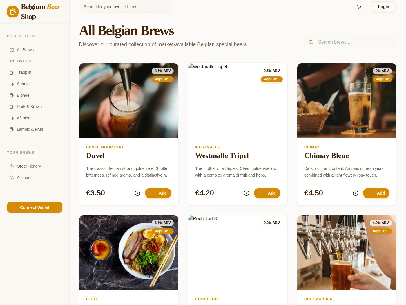 Belgium Beer Shop