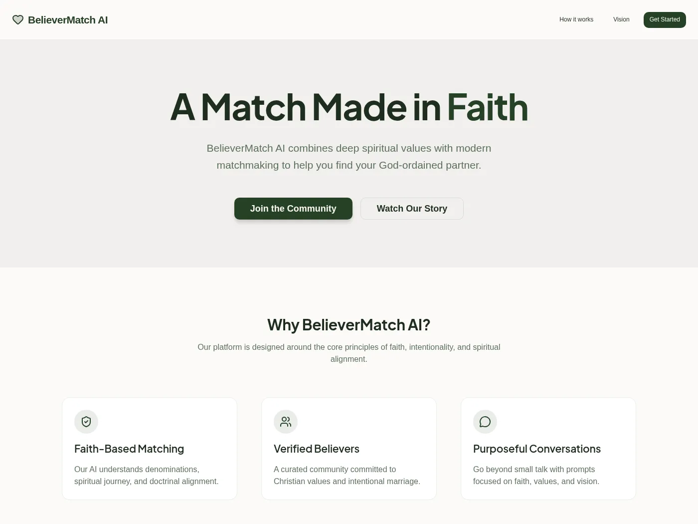 Believer Match AI