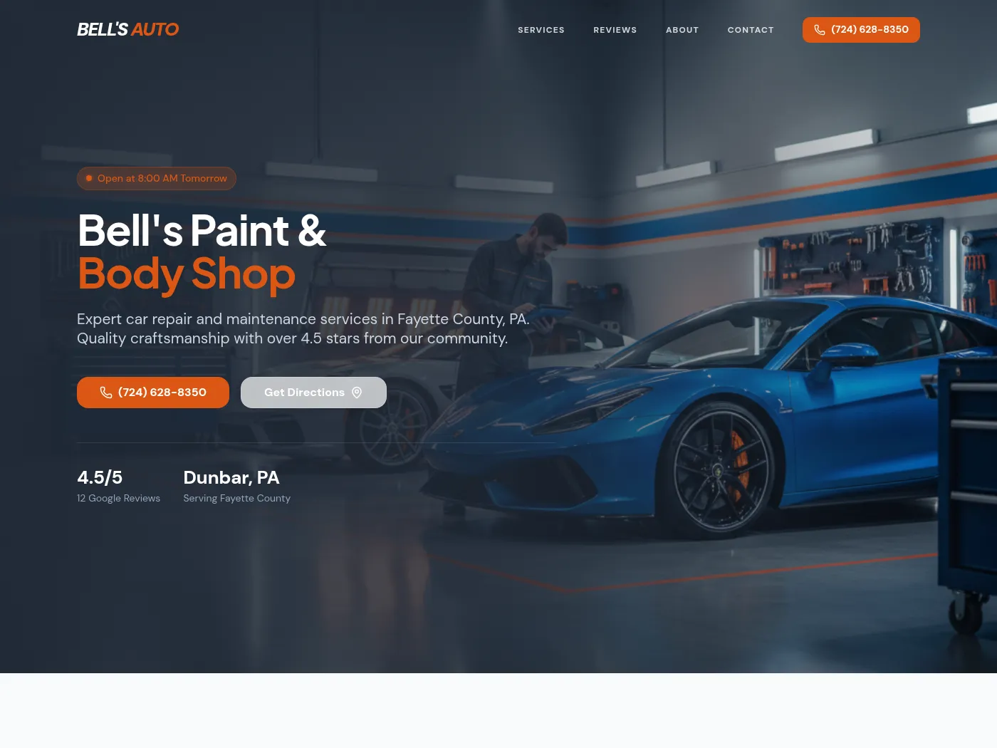 Bell's Auto Service Site