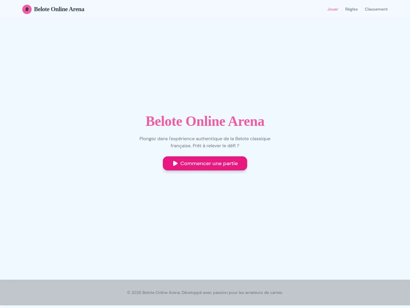 Belote Online Arena