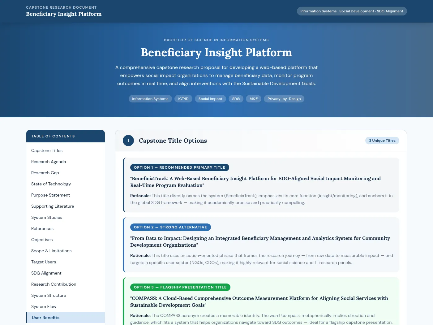 Beneficiary Insight Platform