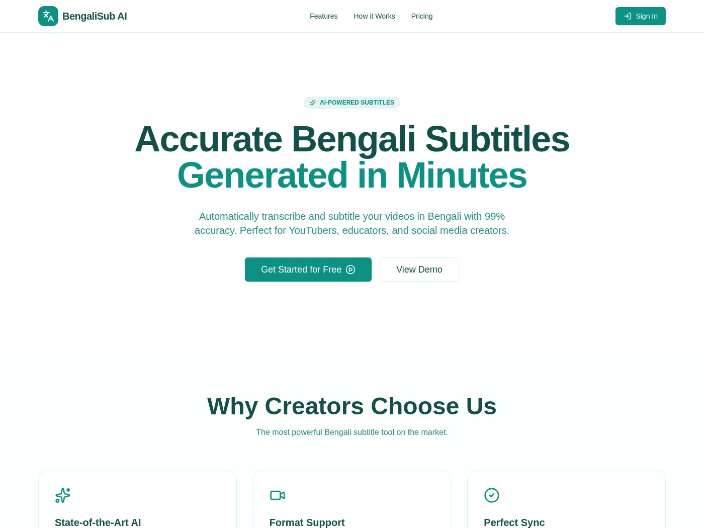 Bengali Subtitle AI