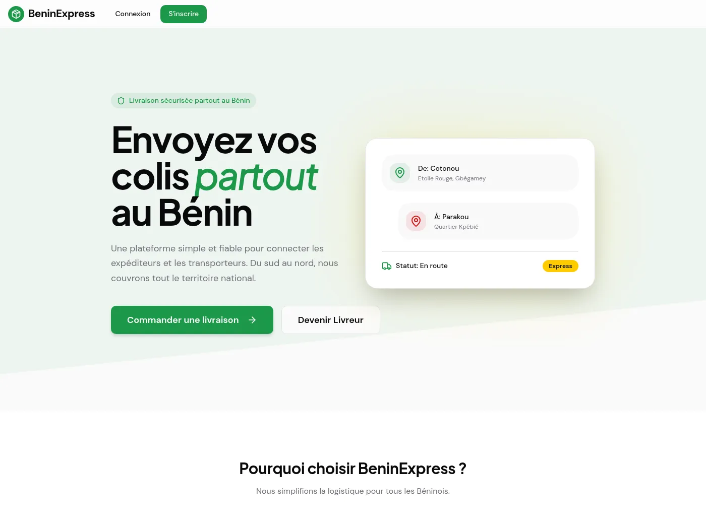 Benin Delivery Platform