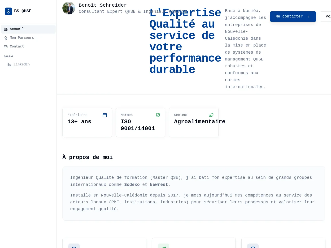Benoit Schneider Portfolio
