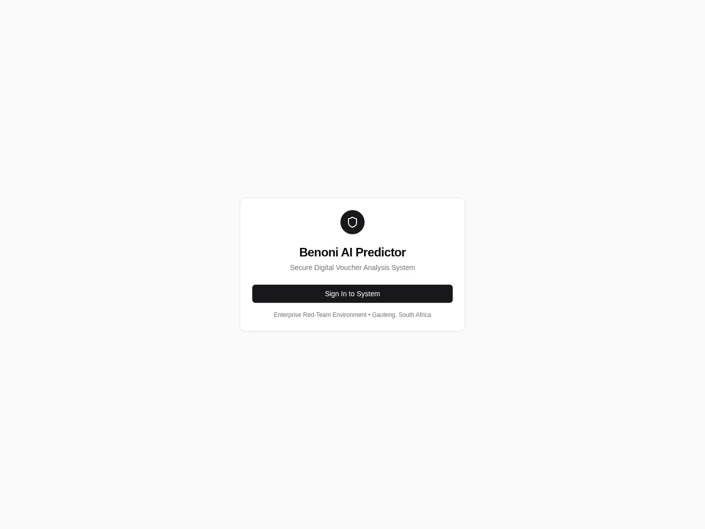 Benoni AI Voucher Predictor