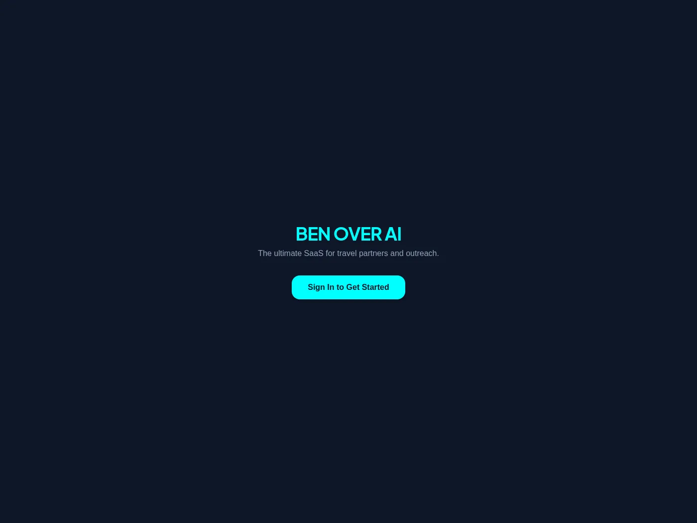 BEN OVER Travel AI