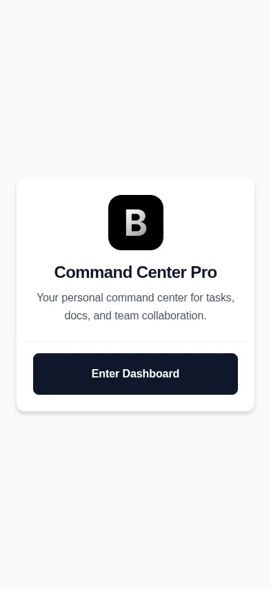 Command Center Pro