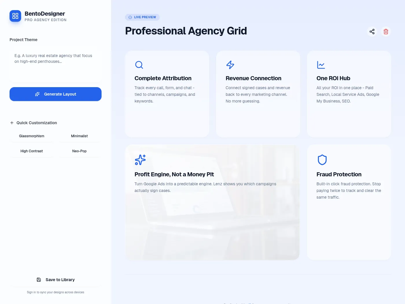 Pro Bento Grid Designer