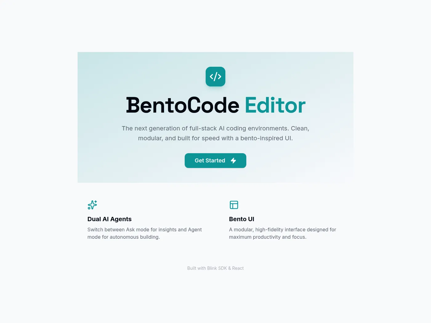 BentoCode Editor