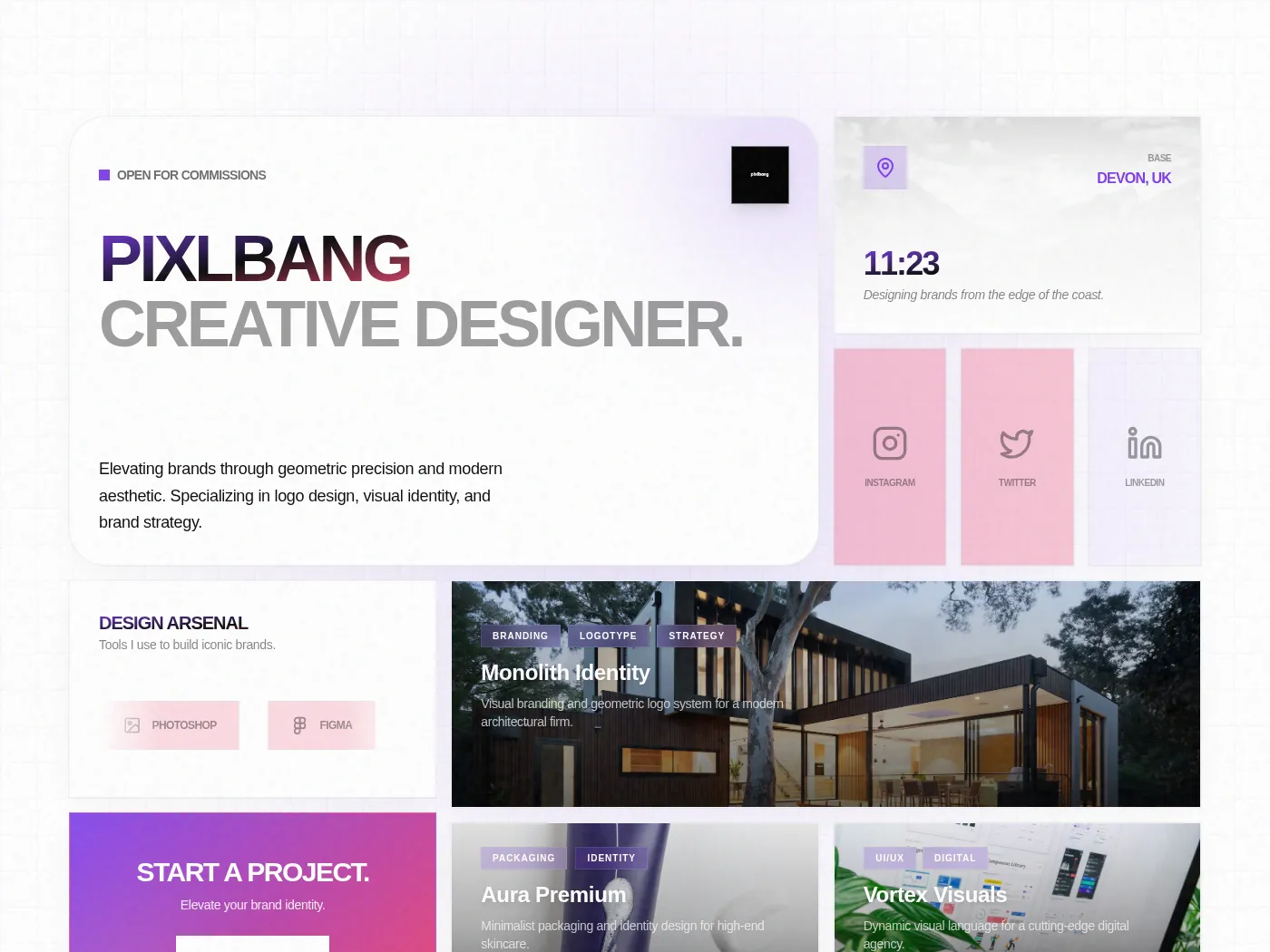 BentoGrid Portfolio (Remix)