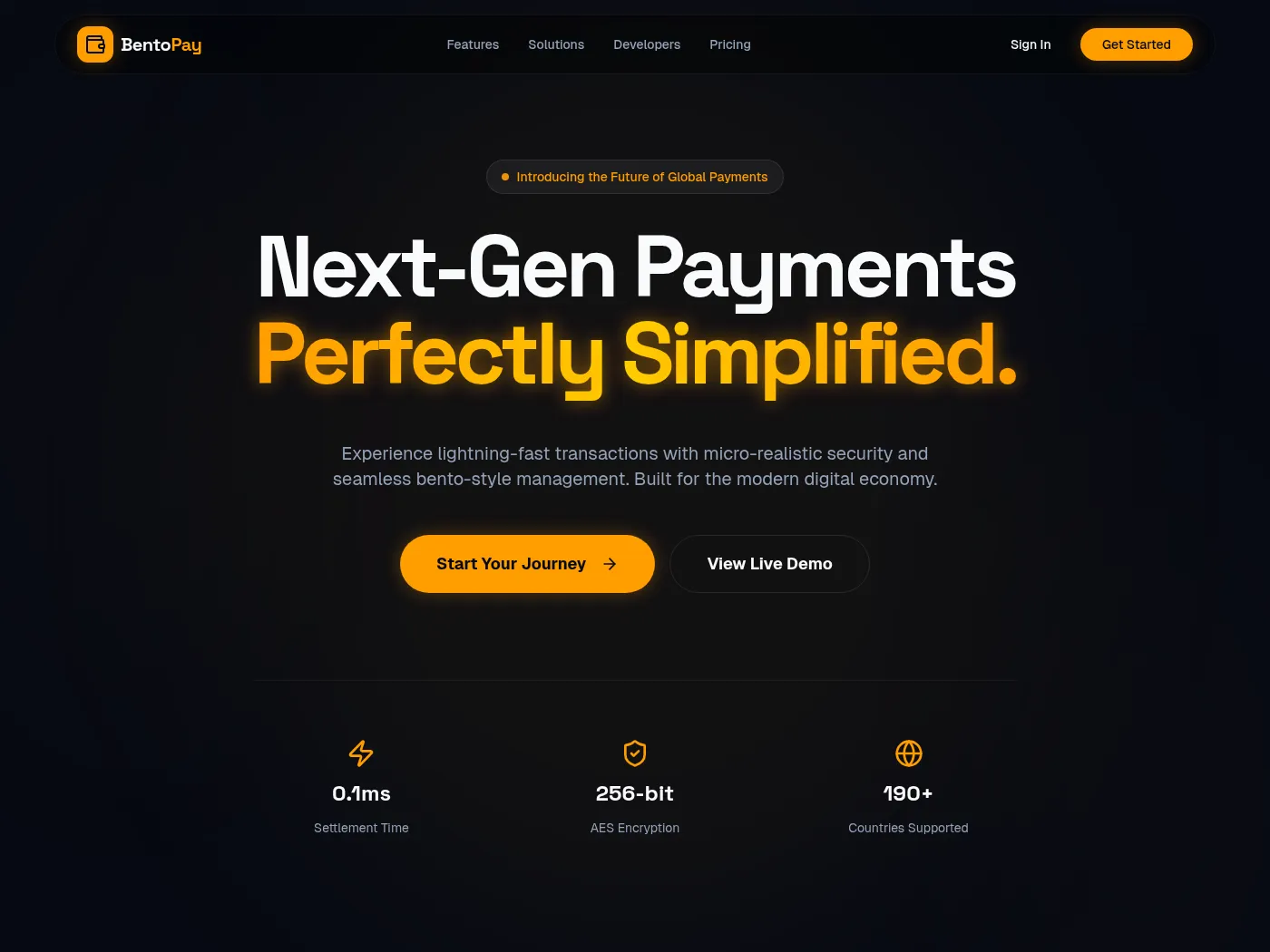 BentoPay Landing Page