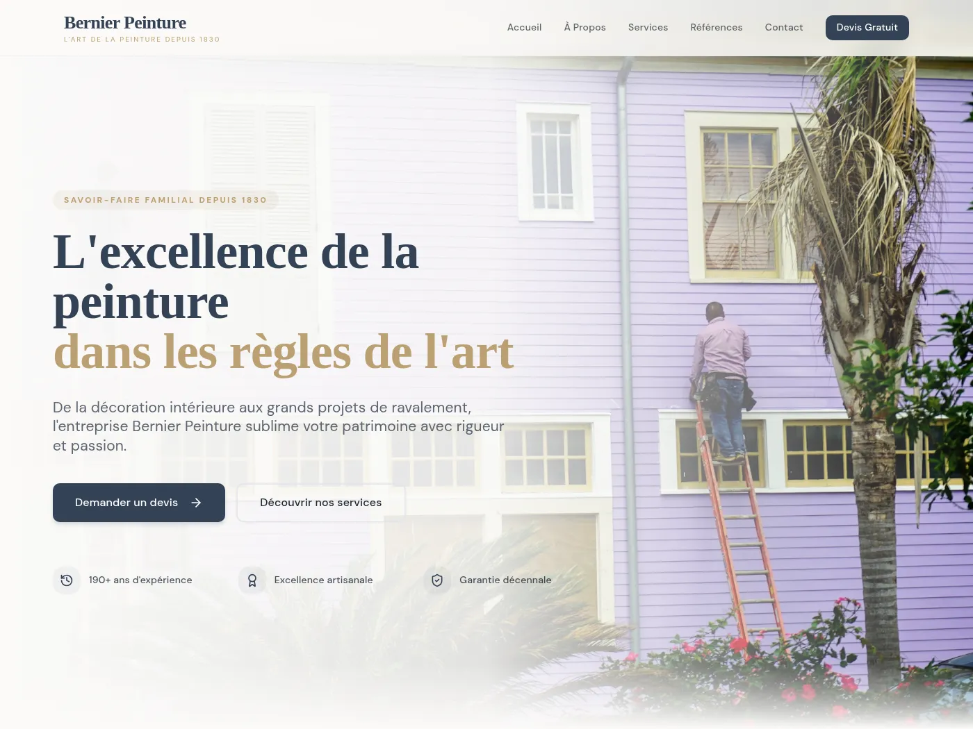 Bernier Peinture Site