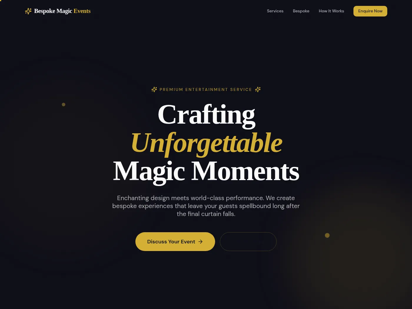 Bespoke Magic Events