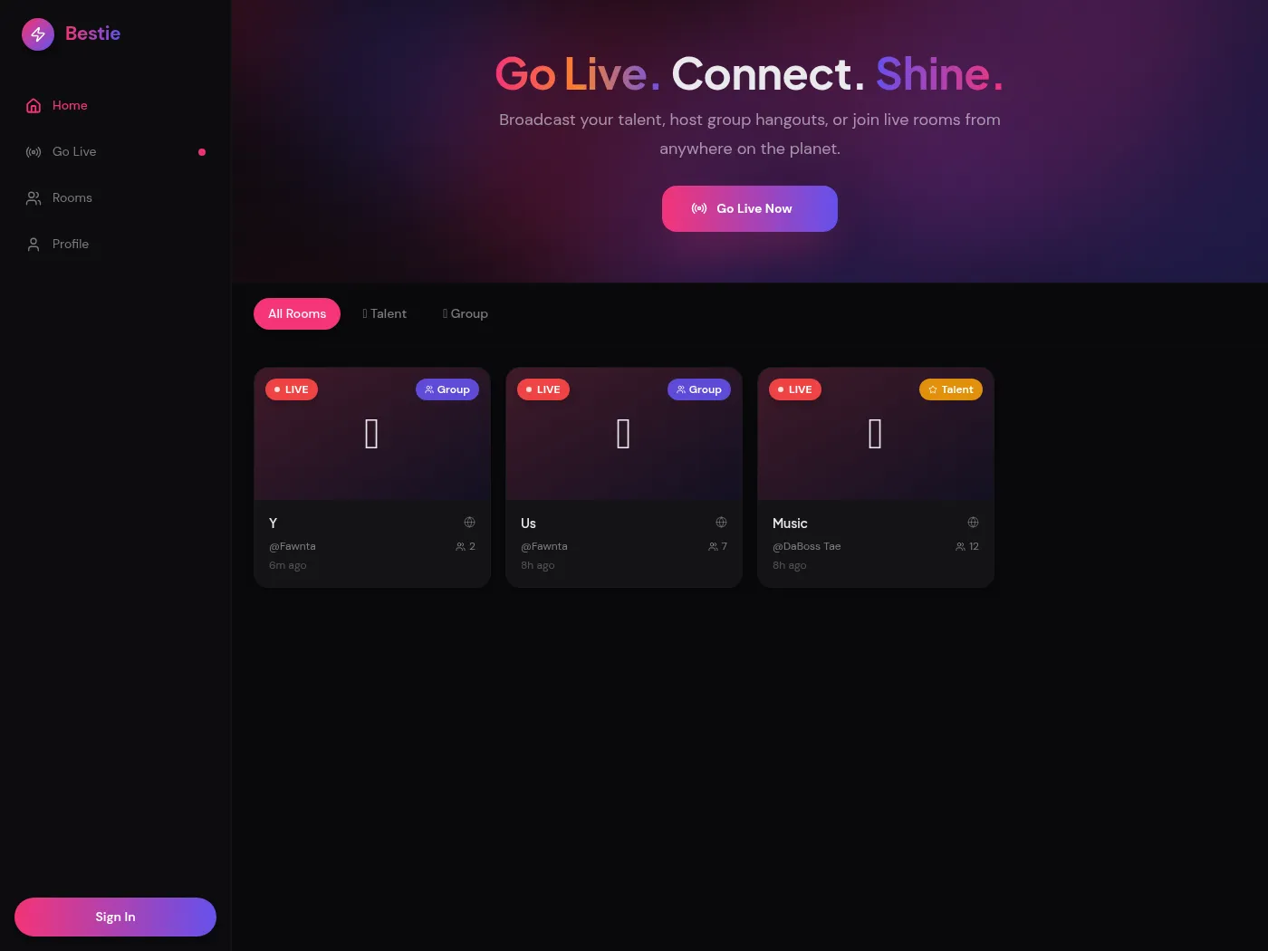 Bestie Social App