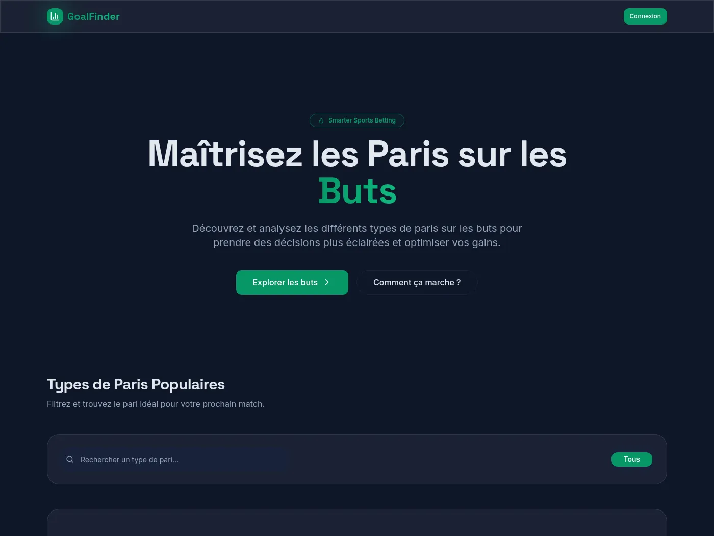 Bet Goals Finder