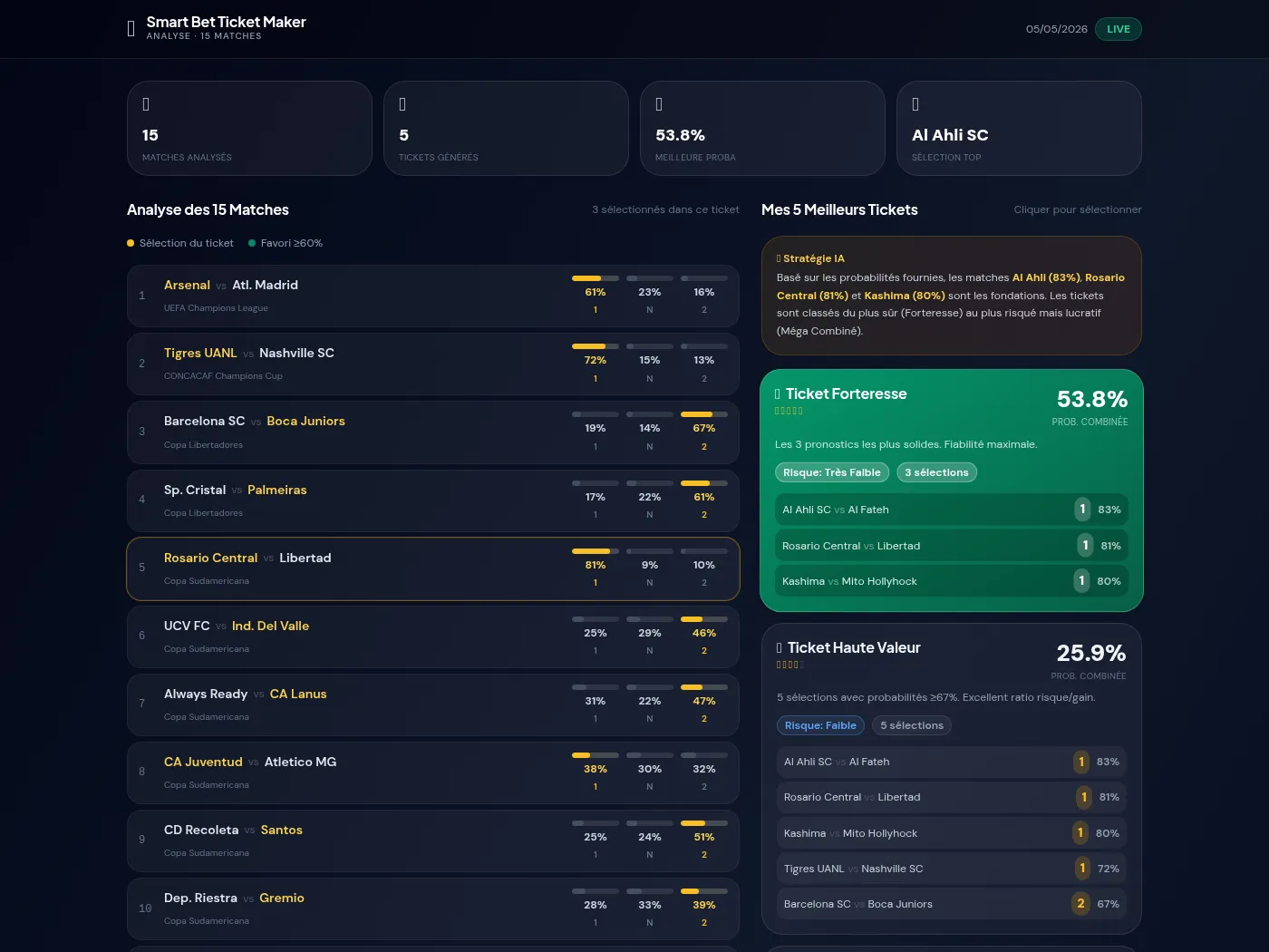 Smart Bet Ticket Maker