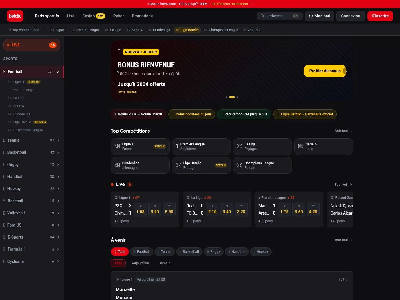 Betclic Sportsbook Clone
