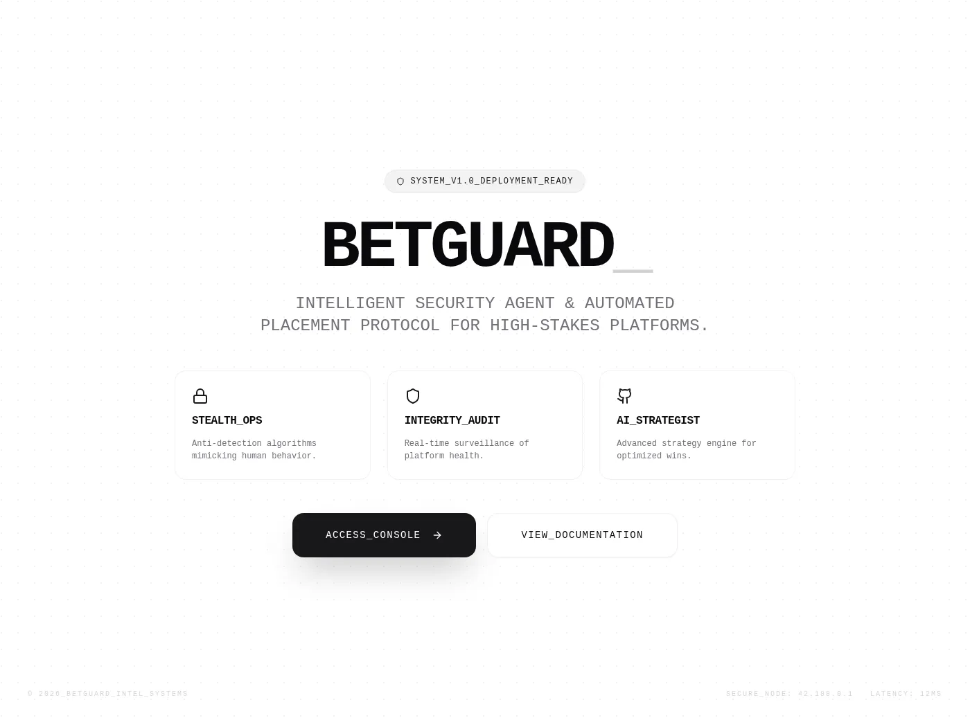 BetGuard Web Security Bot